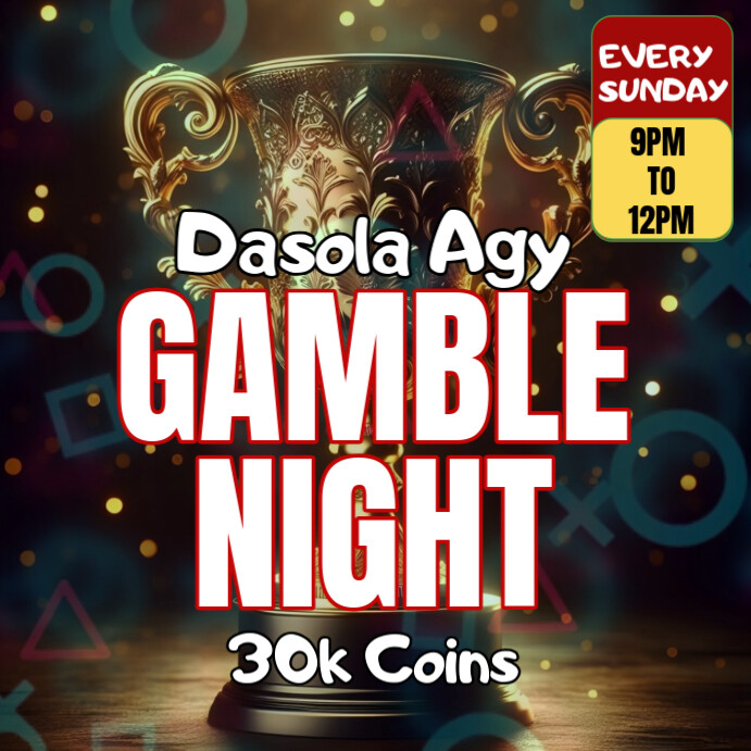 Gamble night Template | PosterMyWall