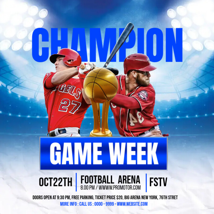 Copy of Game Champion Week | PosterMyWall