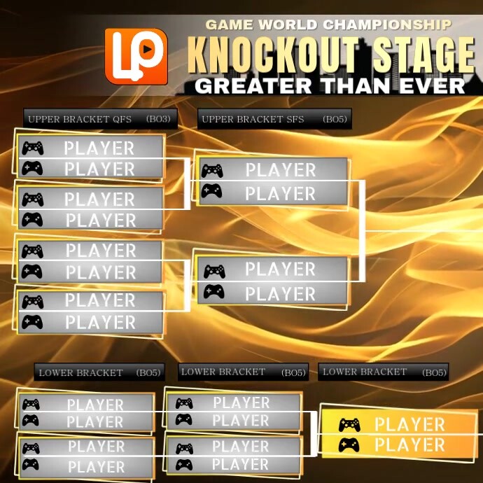 Game Championship Bracket Template | PosterMyWall