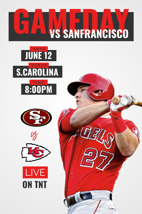 Copy of Game day baseball poster | PosterMyWall