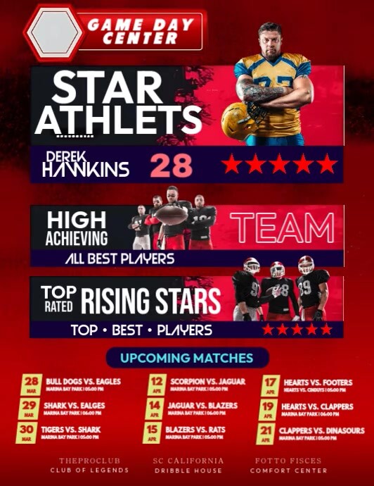 Copy of Game Day Center Flyer | PosterMyWall