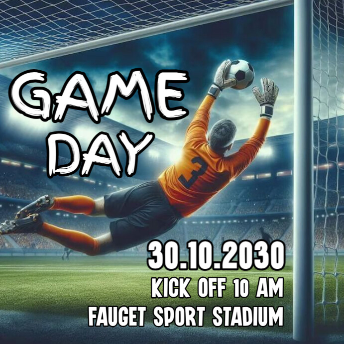 Game Day Template | PosterMyWall