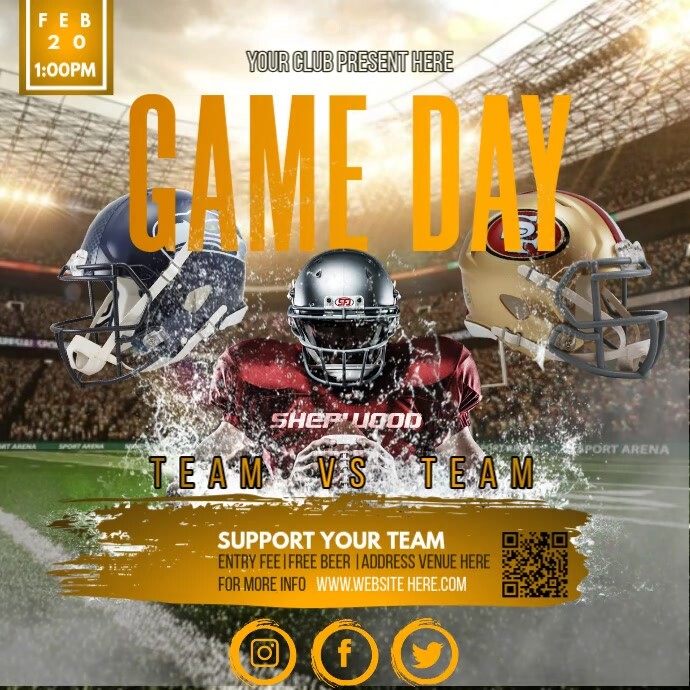 Copy of game day | PosterMyWall