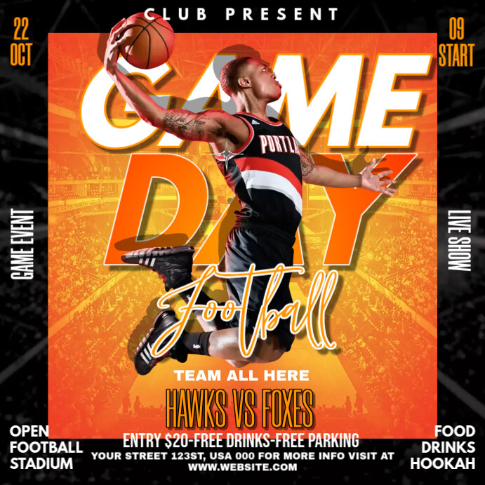 Game day Template | PosterMyWall