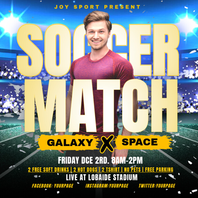 Plantilla de GAME DAY FLYER | PosterMyWall