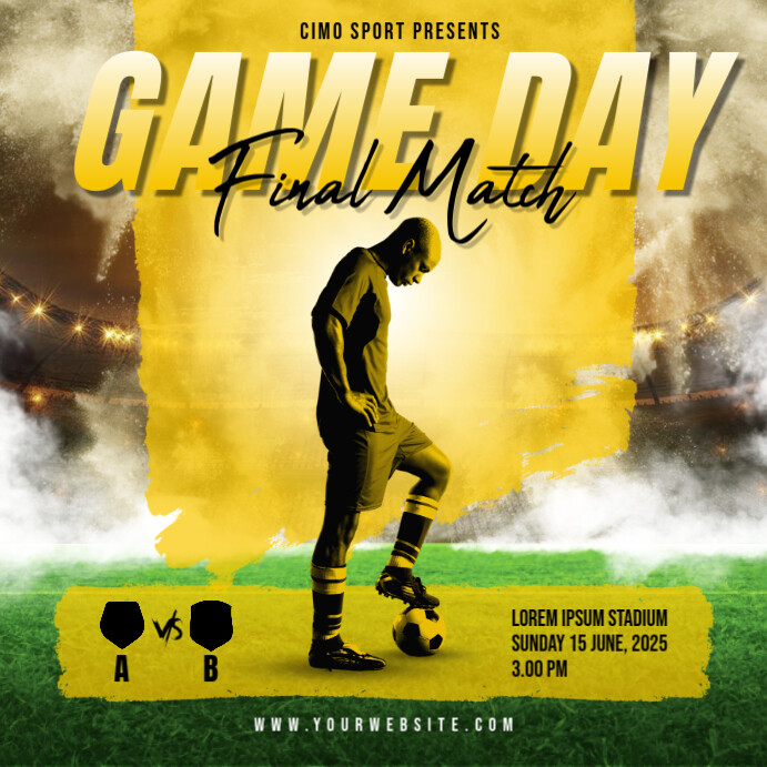 Copy of Game Day Instagram Post | PosterMyWall