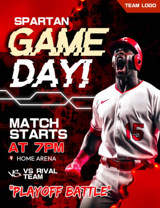 Game Day Intensity Unleashed Tonight Template | PosterMyWall