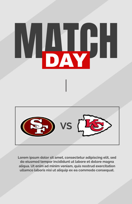 Game day poster design Template | PosterMyWall