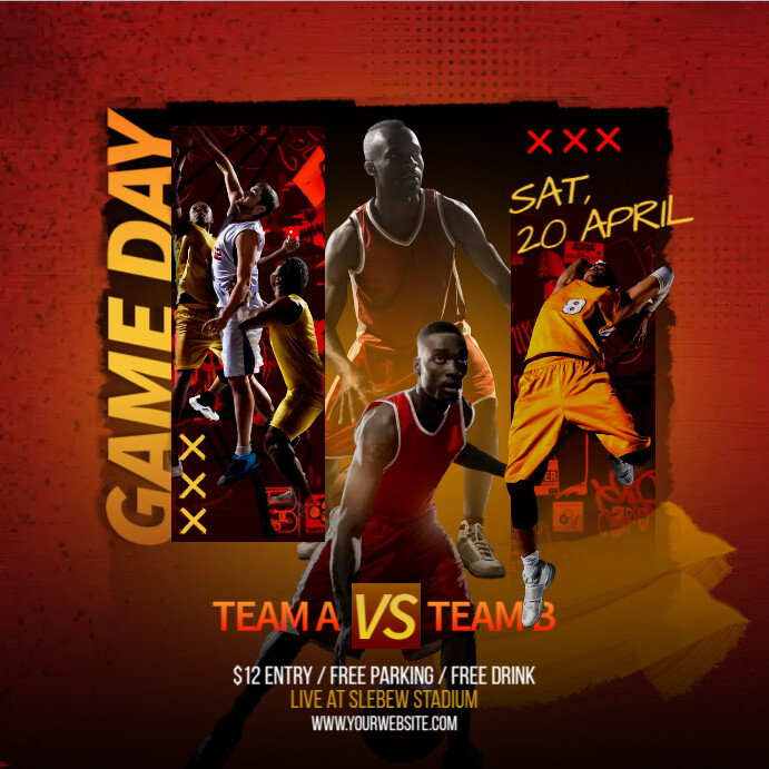 Game Day Schedule Ads Template | PosterMyWall