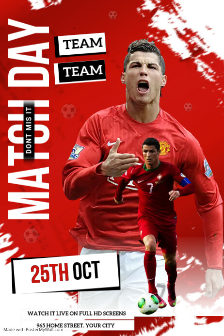 Game Day Vibes Template | PosterMyWall