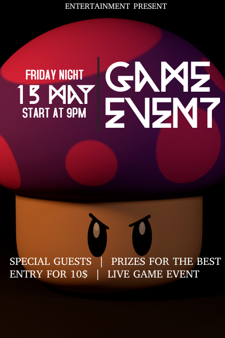 Game event flyer template | PosterMyWall