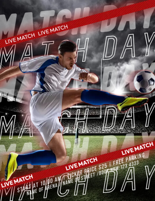 Game Match Day Template | PosterMyWall