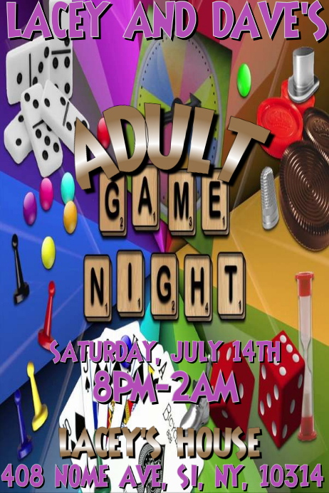 Copy of GAME NIGHT | PosterMyWall