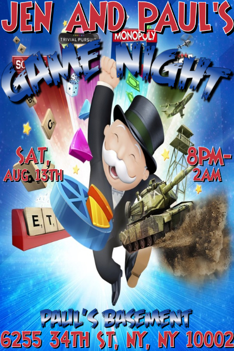 Copy of GAME NIGHT | PosterMyWall