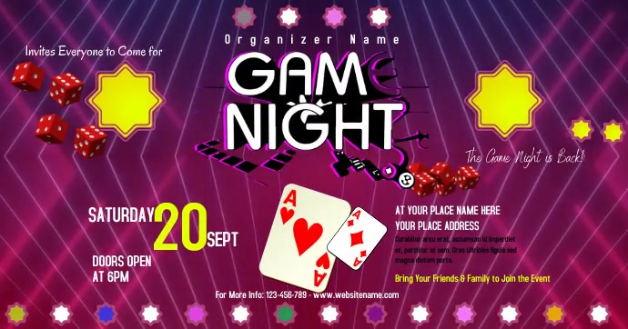 Game Night Template | PosterMyWall