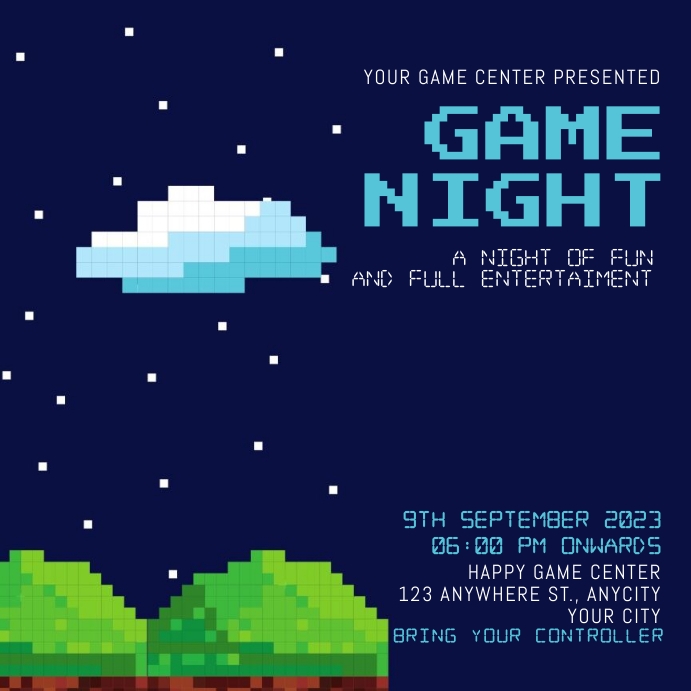 Game Night Event Template | PosterMyWall