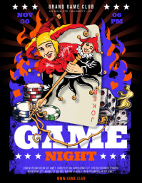 GAME NIGHT POSTER Template | PosterMyWall