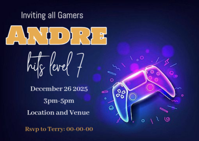 Game Night Invitation Template | PosterMyWall