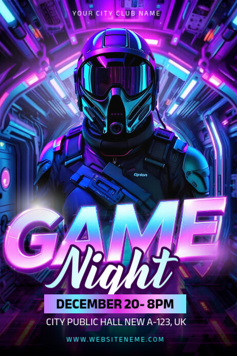 Copy of Game Night Template | PosterMyWall