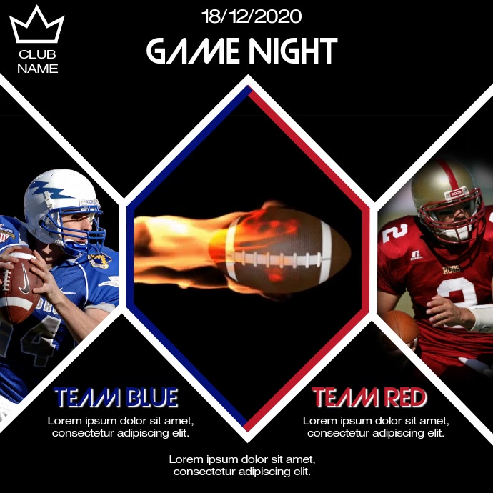 GAME NIGHT VIDEO AD TEMPLATE | PosterMyWall