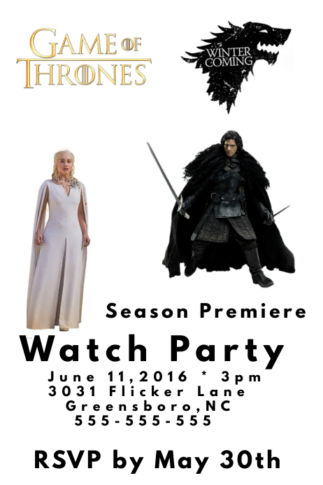 Copy of Game of Thrones | PosterMyWall
