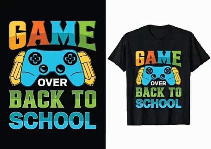 Copy of Game Over Back-to-School Contrast Design | PosterMyWall