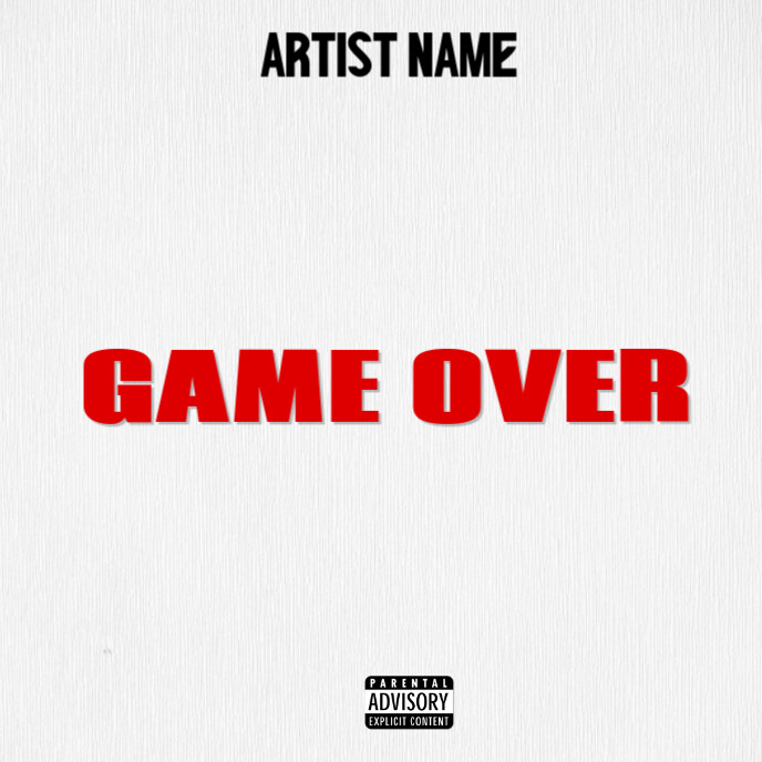 Copy of Game Over Mixtape Cover Album Cover | PosterMyWall