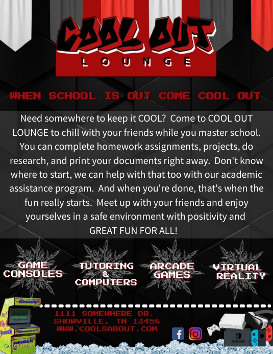 Plantilla de GAME ROOM FLYER | PosterMyWall