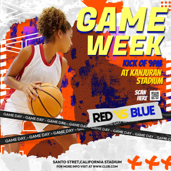 Plantilla de Game Schedule Week | PosterMyWall