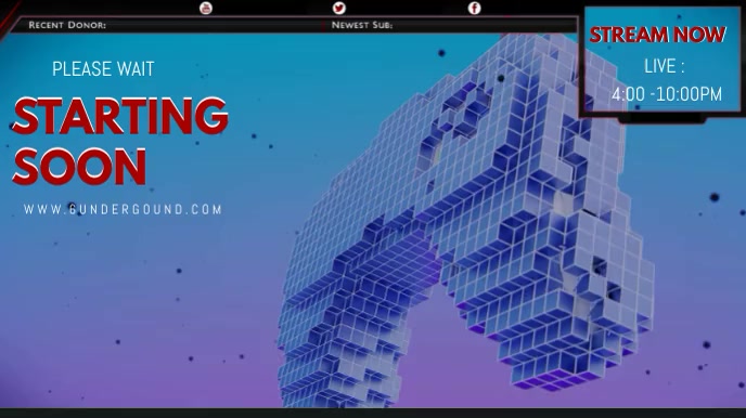 Copy of Game Stream Starting Soon Twitch banner | PosterMyWall