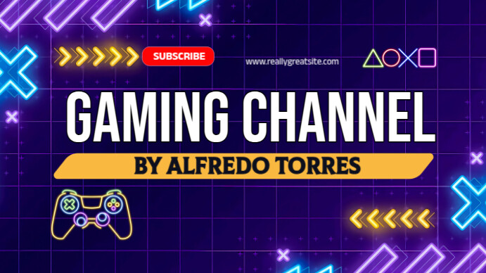 game streaming banner youtube gaming template | PosterMyWall