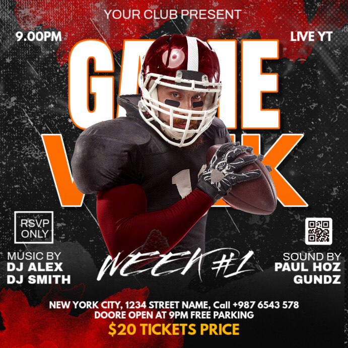 Copy of Game week | PosterMyWall
