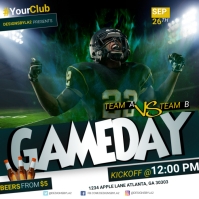 AMERICAN FOOTBALL BAR & GRILL ig POST Template | PosterMyWall