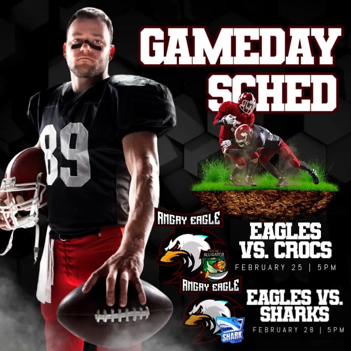 Gameday Sched Template | PosterMyWall