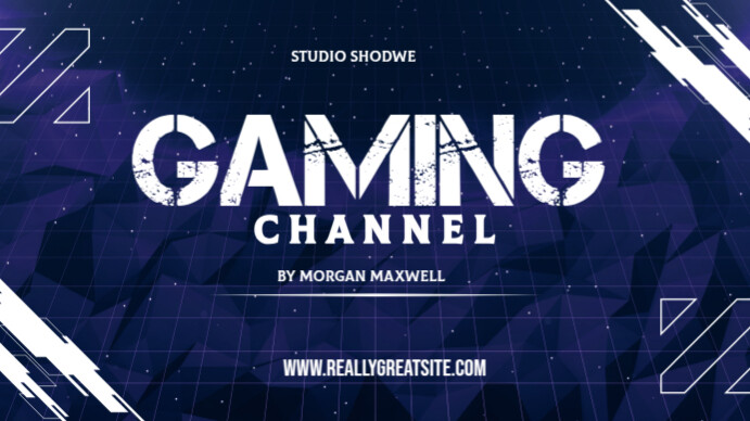 gaming channel banner youtube gaming banner twitch banner Template ...