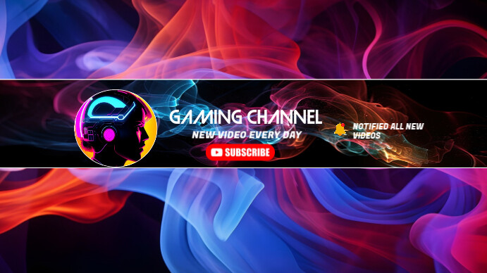Gaming channel cover art Template | PosterMyWall