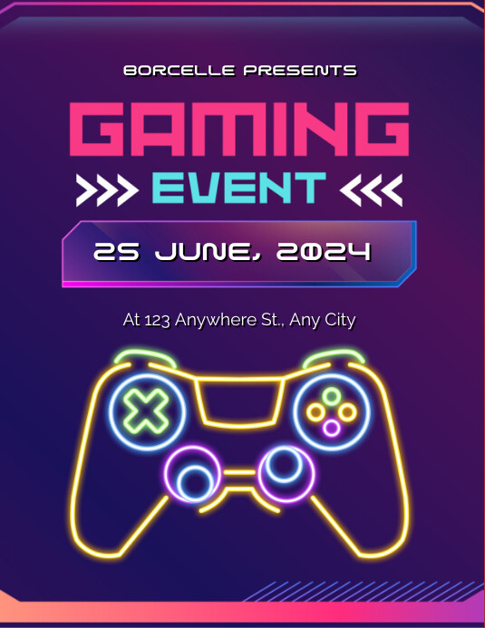 Gaming Event Flyer Templat | PosterMyWall