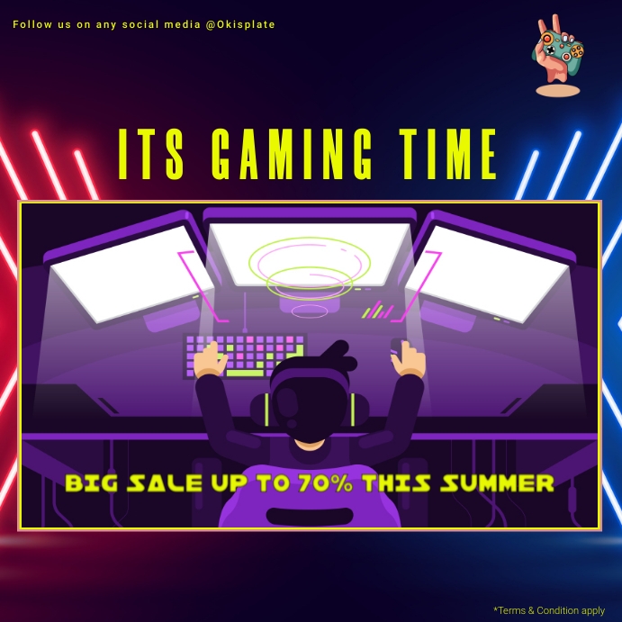 Gaming sale Template | PosterMyWall