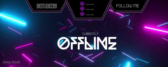 Gaming Streaming Neon Video Banner Templates | PosterMyWall