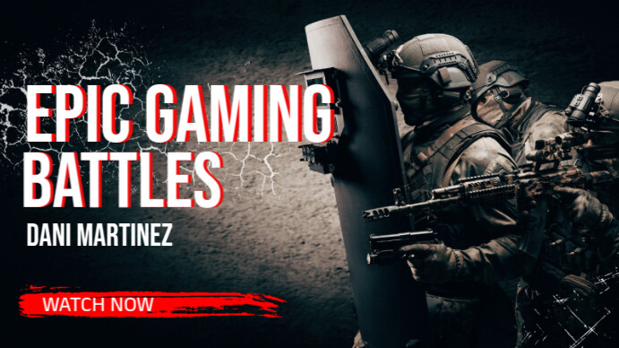 Gaming thumbnail esports game promotion Template | PosterMyWall