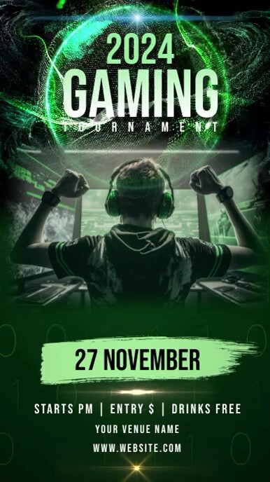 GAMING TOURNAMENT POSTER 2024 (3) Template | PosterMyWall