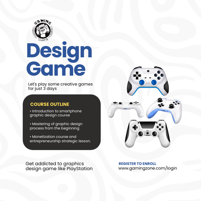 Gaming Training Course Poster Template | PosterMyWall