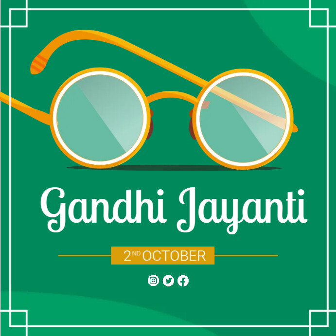 Gandhi Jayante Anniversary Ads Template | PosterMyWall