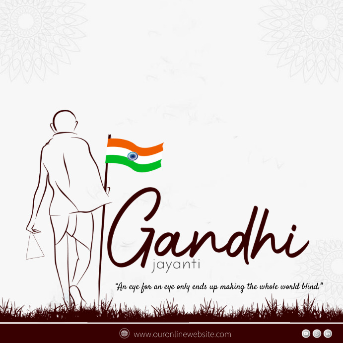gandhi jayanti Template | PosterMyWall