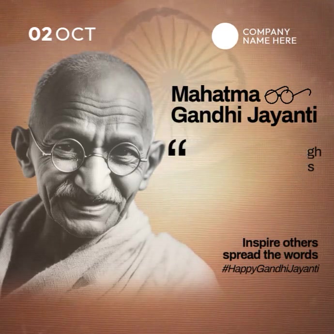 Gandhi Jayanti Post Template | PosterMyWall
