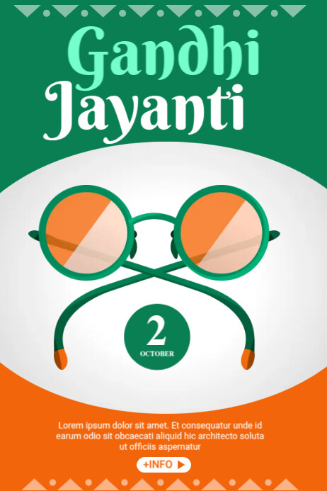 Gandhi Jayanti Poster Template | PosterMyWall