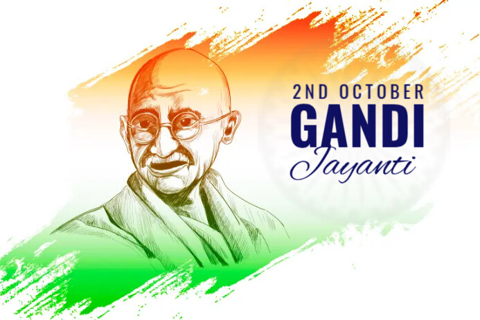 Gandi Jayanti Celebration Ads Template | PosterMyWall