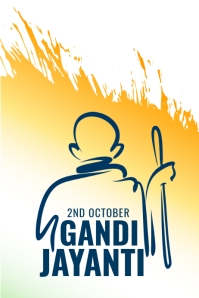 Mahatma Gandhi Jayanti, Mahatma Gandhi, India Template | PosterMyWall