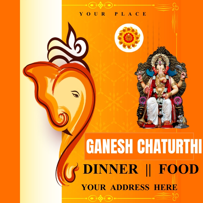 Copy of GANESH CHATURTHI Flyer | PosterMyWall