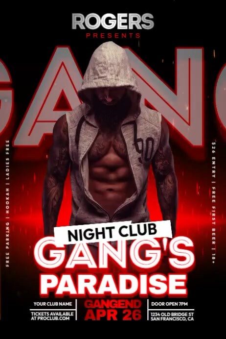 Gang's Paradise Template | PosterMyWall